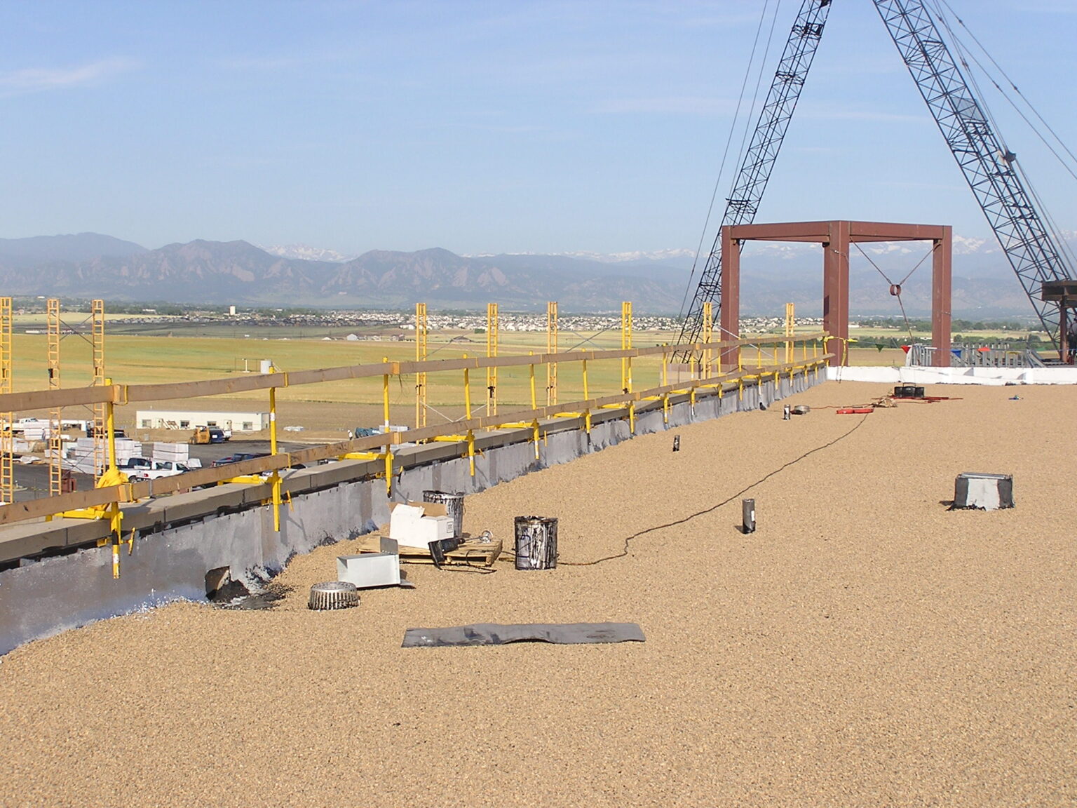 Parapet Wall Guard Rail Systems Bracket & Post | Acro Building Systems